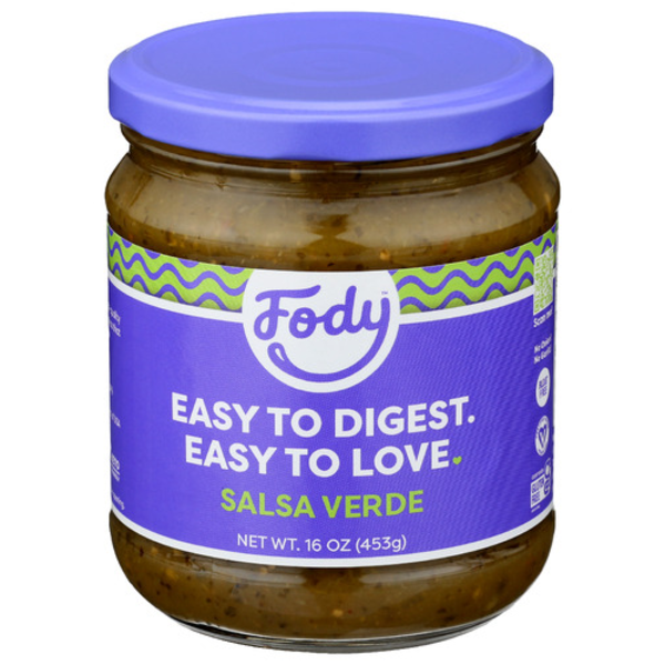 Sprouts Farmers Market Fody Salsa Verde - Onion Free, GF, Sensitive ...