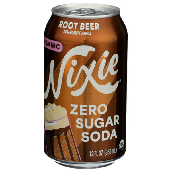 Sprouts Farmers Market Nixie Root Beer, Organic Zero Sugar Soda Same ...