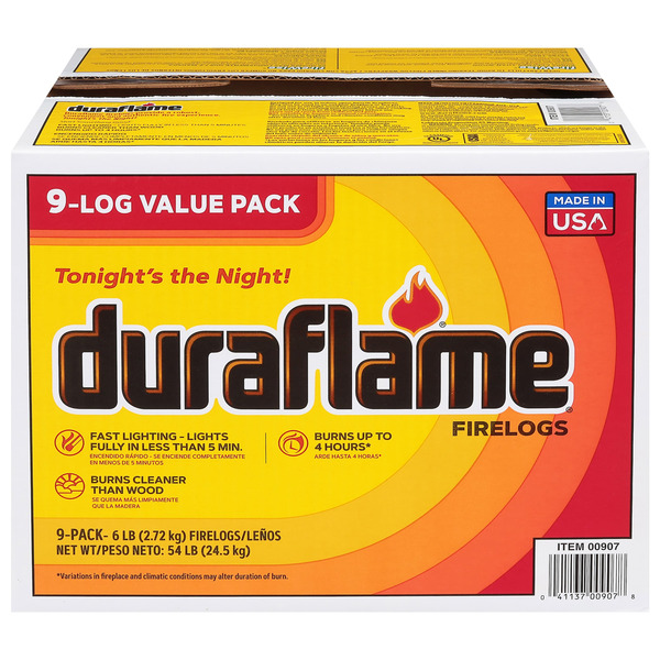 Costco duraflame Firelogs, 9-Log, Value Pack Same-Day Delivery or ...