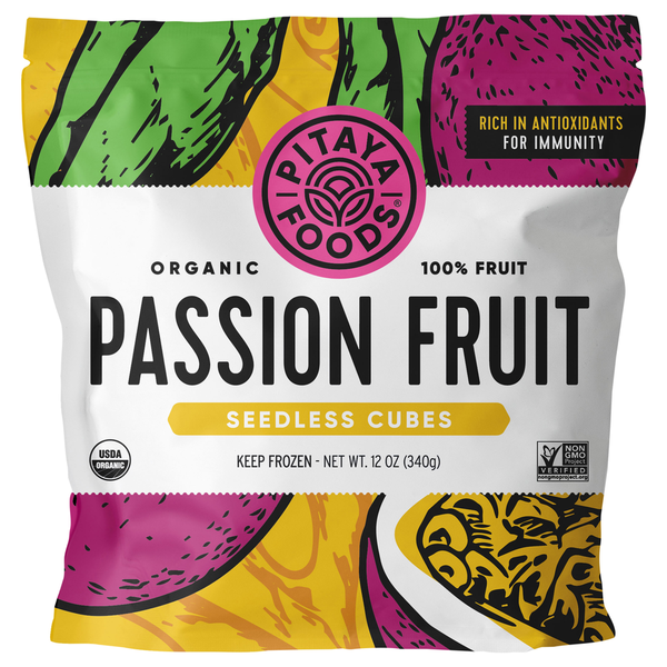 Pitaya Foods Organic Seedless Cubes Passion Fruit Same-Day Delivery or ...