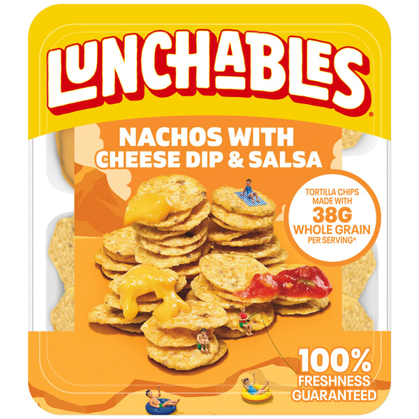 Lunchables Nachos Cheese Dip & Salsa Kids Lunch Snack Kit Same-Day ...
