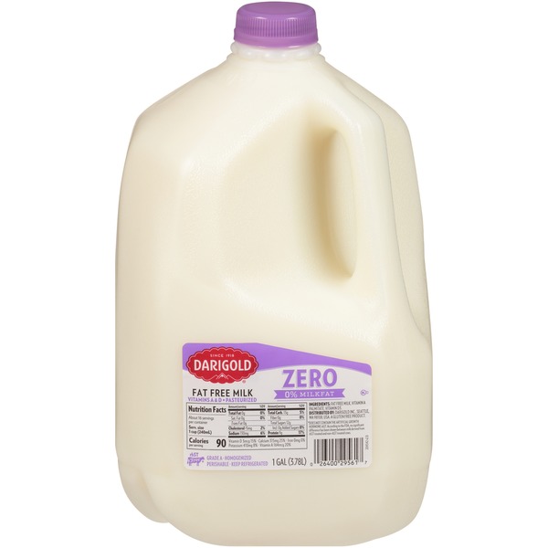 Darigold Zero Fat Free Milk (1 gal) - Instacart