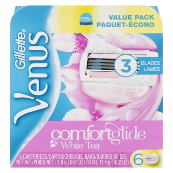 Fortinos Gillette Venus Spa Women's White Tea Scented Razor Refills ...