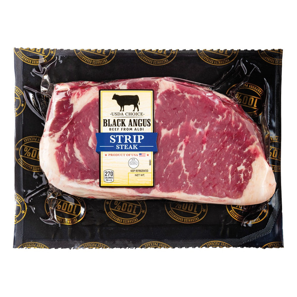 Choice Beef Black Angus Strip Steak Same-Day Delivery or Pickup | ALDI