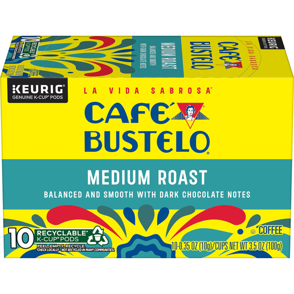 Fry's Café Bustelo Medium Roast Coffee, 10 Ct. K-Cup pods Same-Day ...