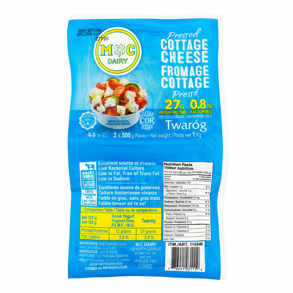 Mc Dairy Pressed Cottage Cheese Same-Day Delivery | Costco