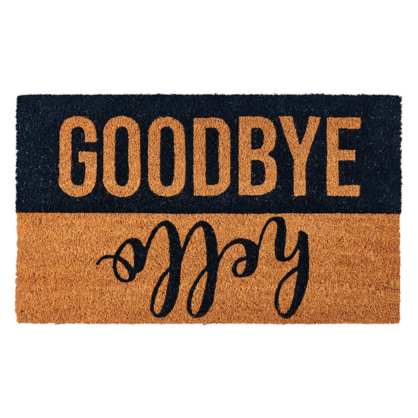 Huntington Home Hello Goodbye Winter Coir Mat Same-Day Delivery or ...