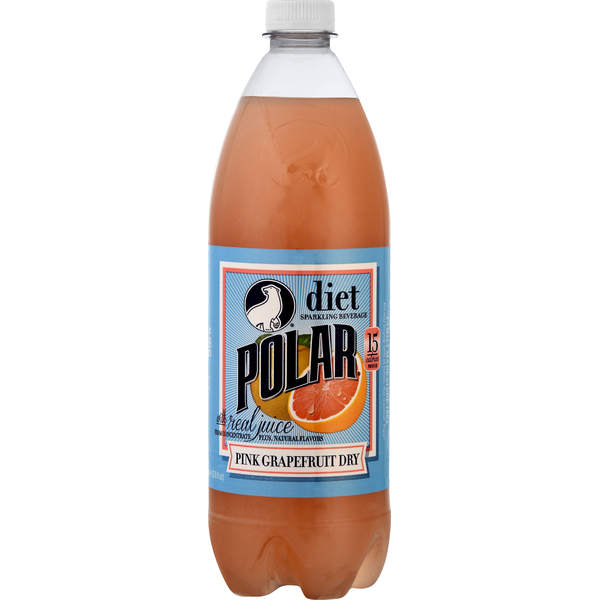 Polar Sparkling Beverage, Diet, Pink Grapefruit Dry (1 L) - Instacart
