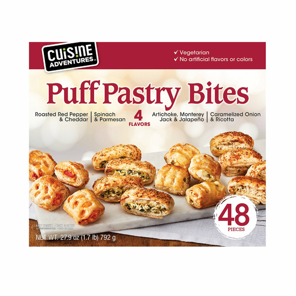 Cuisine Advantures Puff Pastry Bites Variety, 48-count Same-Day ...