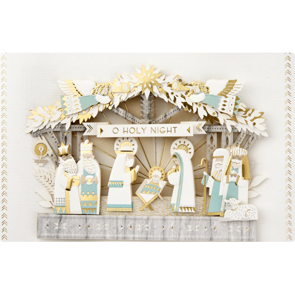 Hallmark Signature Religious Christmas Card (Nativity Scene) (1 ct ...