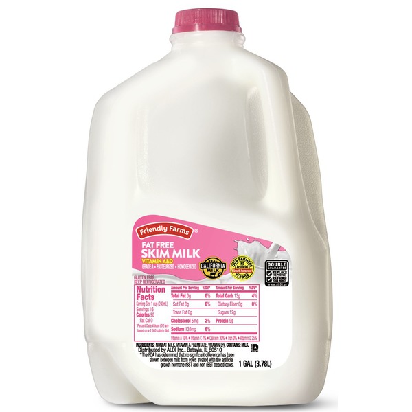 ALDI Friendly Farms Fat Free Skim Milk Same-Day Delivery or Pickup | Instacart