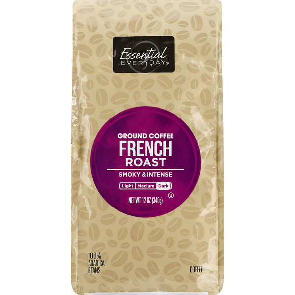 Essential Everyday Coffee, Ground, Dark, French Roast (12 oz) - Instacart