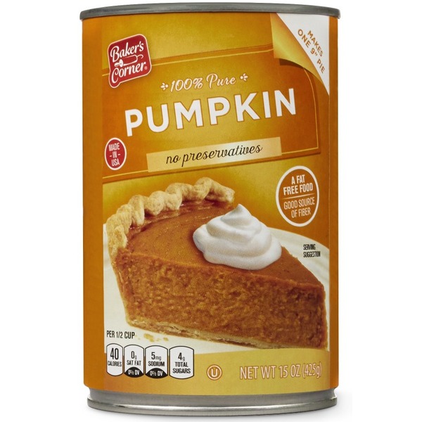 ALDI Baker s Corner 100 Pure Pumpkin Same Day Delivery Or Pickup ALDI Baker s Corner 100 Pure Pumpkin Same Day Delivery Or Pickup