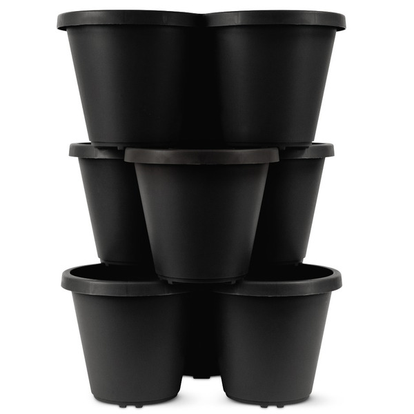 Belavi Black Stacking Planter Same-Day Delivery or Pickup | ALDI