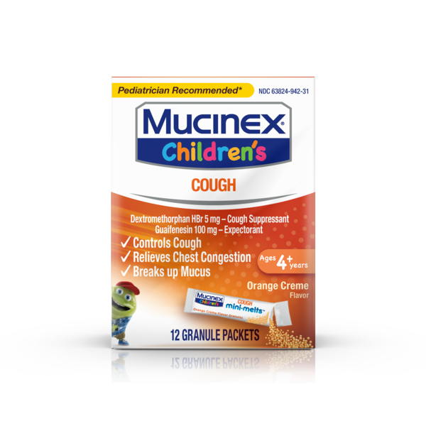 Mucinex® Children's Chest Congestion Expectorant and Cough Suppressant ...