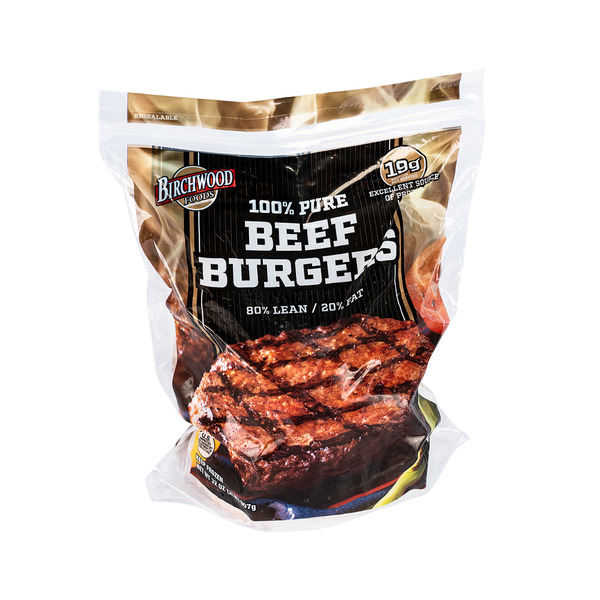 Birchwood 100% Pure Beef Burgers 80% Lean Same-Day Delivery or Pickup ...