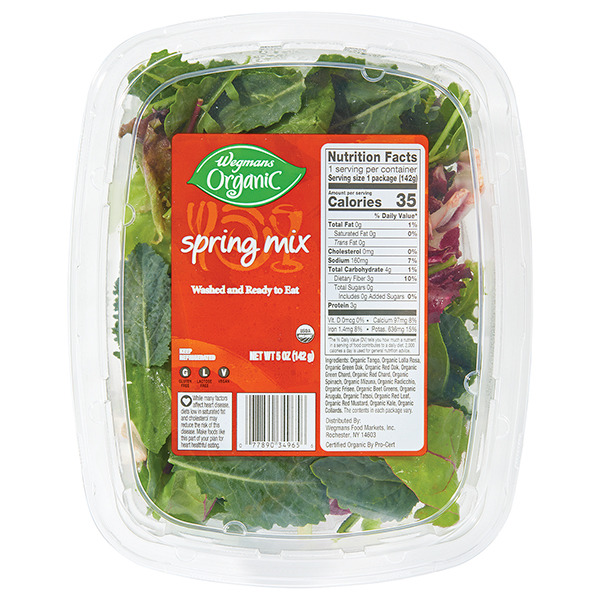 Wegmans Wegmans Organic Spring Mix Same-Day Delivery or Pickup | Instacart