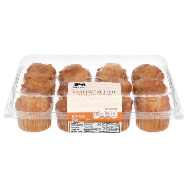 Food Lion Food Lion Muffins, Banana Nut, Mini Same-Day Delivery or ...