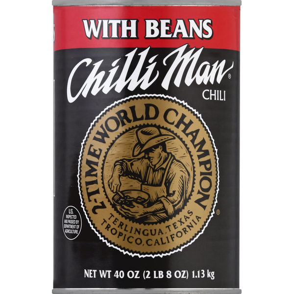 Chilli Man Chili with Beans (40 oz) - Instacart