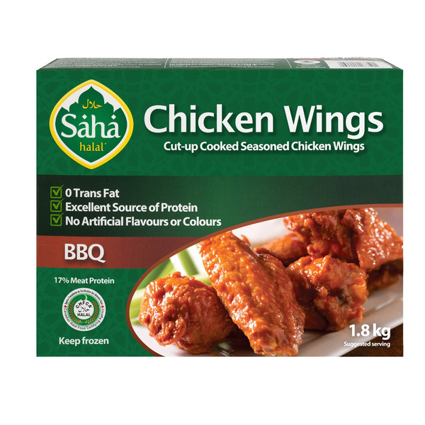 Saha Halal Cooked Chicken Wings Same-Day Delivery | Costco