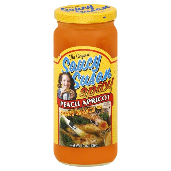 Saucy Susan Sauce, Sassy, Peach Apricot, Spicy (19 oz) - Instacart