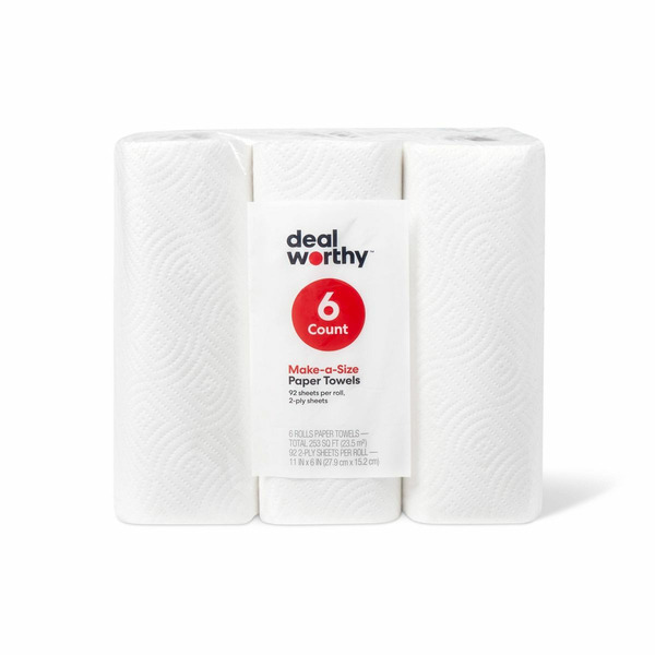 Target Deal Worthy Make-a-size Paper Towels Rolls Same-Day Delivery ...