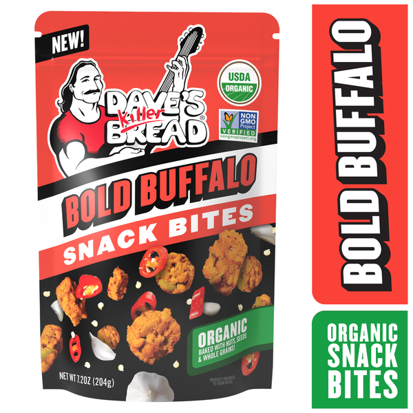Dave's Killer Bread Bold Buffalo Crunchy Snack Bites, Buffalo Flavored ...