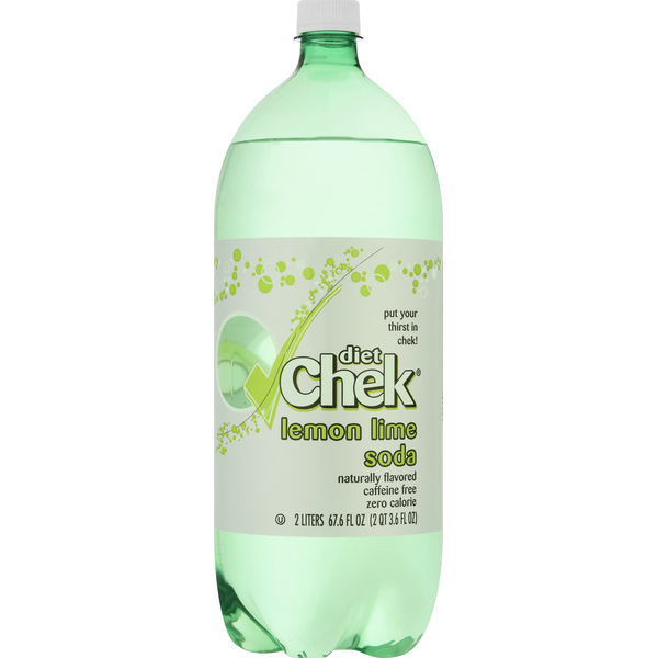 Chek Soda, Diet, Lemon Lime (2 L) - Instacart