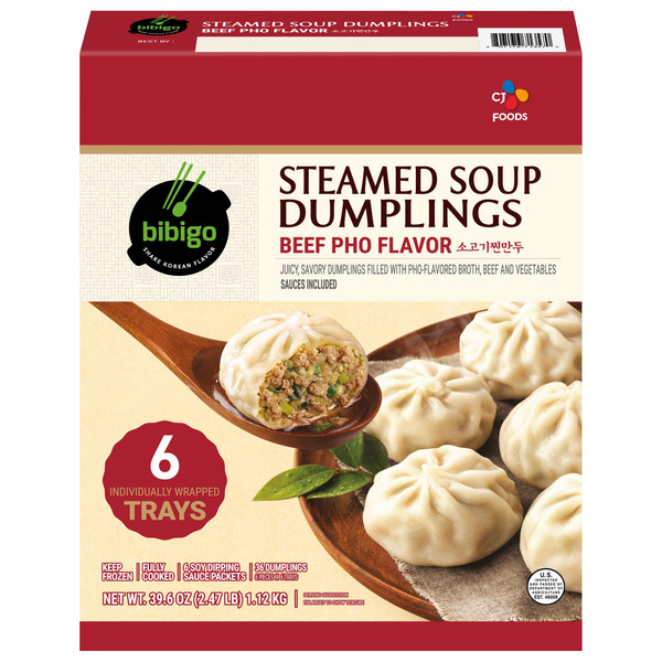 Bibigo Frozen Beef Pho Steamed Dumplings Same-Day Delivery | Costco
