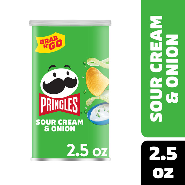 Publix Pringles Sour Cream and Onion Potato Crisps Chips, Lunch Snacks ...