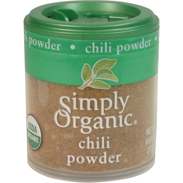 Simply Organic Certified Organic Chili Powder (0.6 oz) - Instacart