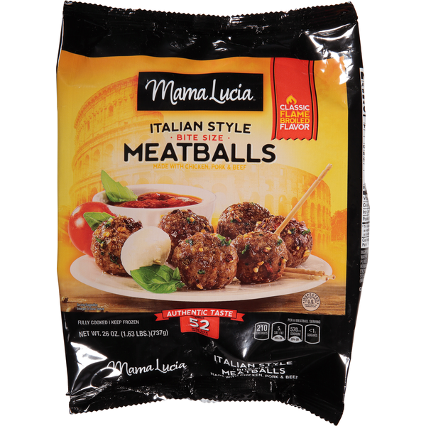 Mama Lucia Italian-Style Meatballs Mini Size Same-Day Delivery or ...