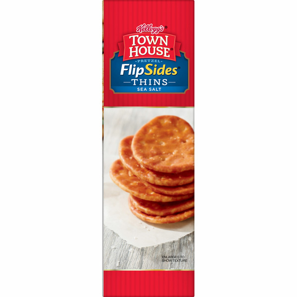 Kellogg's Town House Pretzel Flipsides Thins Crackers, Ready to Dip ...