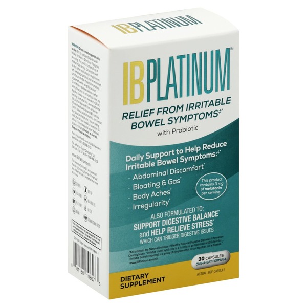 Ib Platinum Irritable Bowel Symptoms, Relief, Capsules (30 each ...