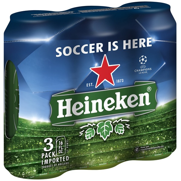 Heineken Lager Beer (16 fl oz) - Instacart
