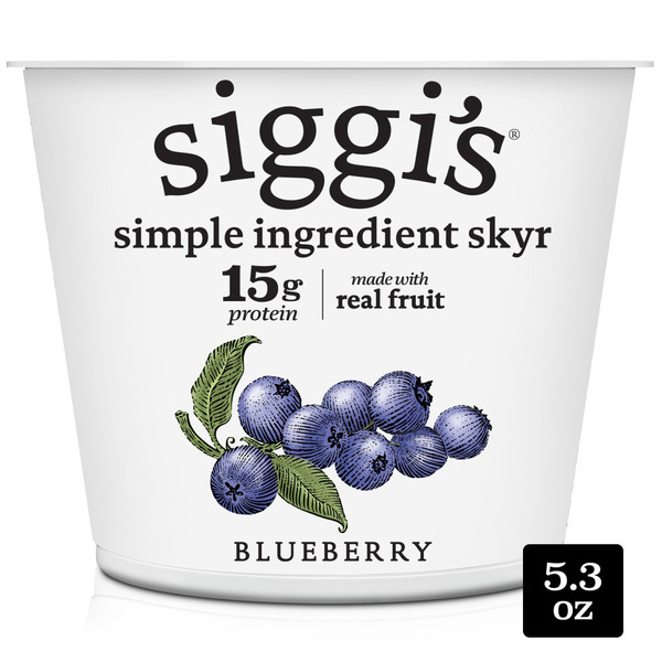 Siggi's Icelandic Style Skyr Blueberry Non-fat Yogurt Same-Day Delivery ...