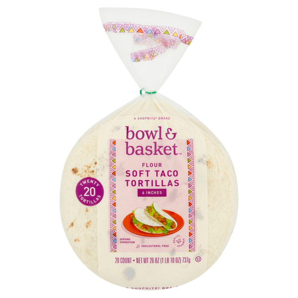 ShopRite Bowl & Basket Flour Soft Taco 6 Inches Tortillas Same-Day ...