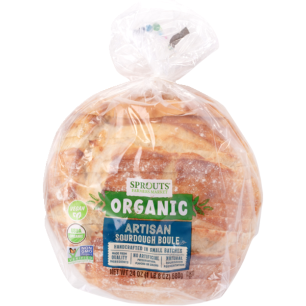 Sprouts Organic Artisan Sourdough Boule Bread Same-Day Delivery or ...
