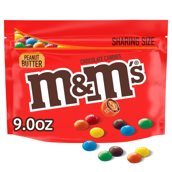 ALDI M&M's Peanut Butter Milk Chocolate Candy Sharing Size Resealable ...