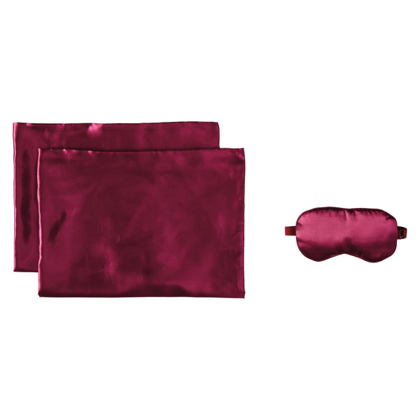 ALDI Kirkton House 2-Piece Eye Mask & Pillowcase - Red Same-Day ...