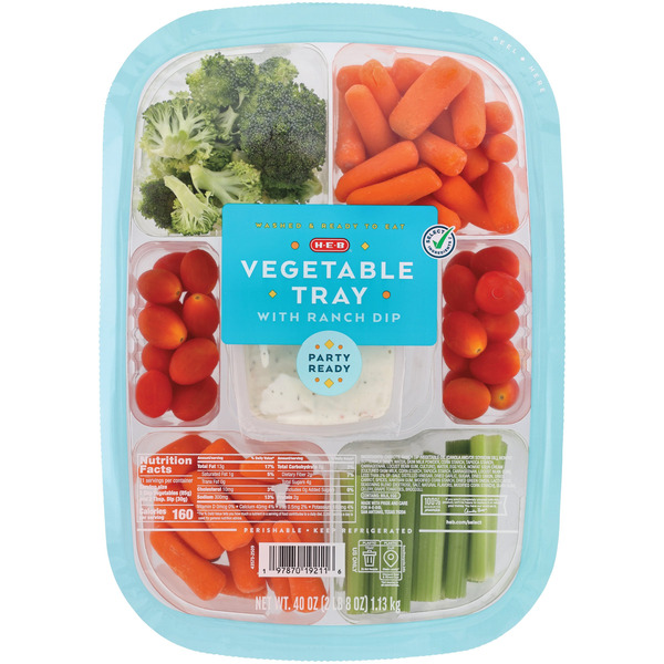 H-E-B H-E-B Vegetable Party Tray Same-Day Delivery | Instacart