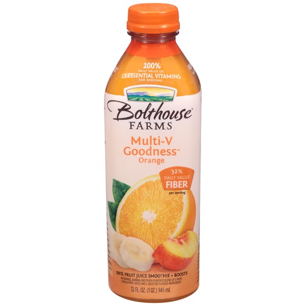 Bolthouse Farms Multi-V Goodness Orange 100% Fruit Juice Smoothie ...