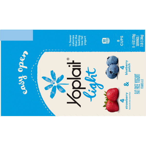 Yoplait Light Yogurt Nutrition Label