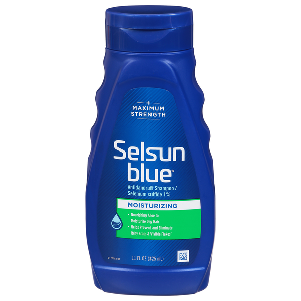 Selsun Blue Antidandruff Shampoo, Maximum Strength, Moisturizing Same ...