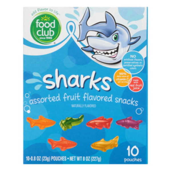 Food Club Fruit Flavored Snacks, Assorted, Sharks Same-Day Delivery or ...