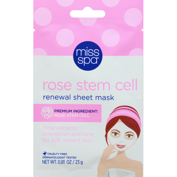 Miss Spa Sheet Mask, Renewal, Rose Stem Cell Same-Day Delivery or ...