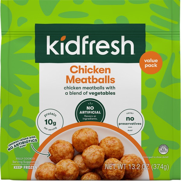 Kidfresh Chicken Meatballs, Value Pack (6.9 oz) - Instacart