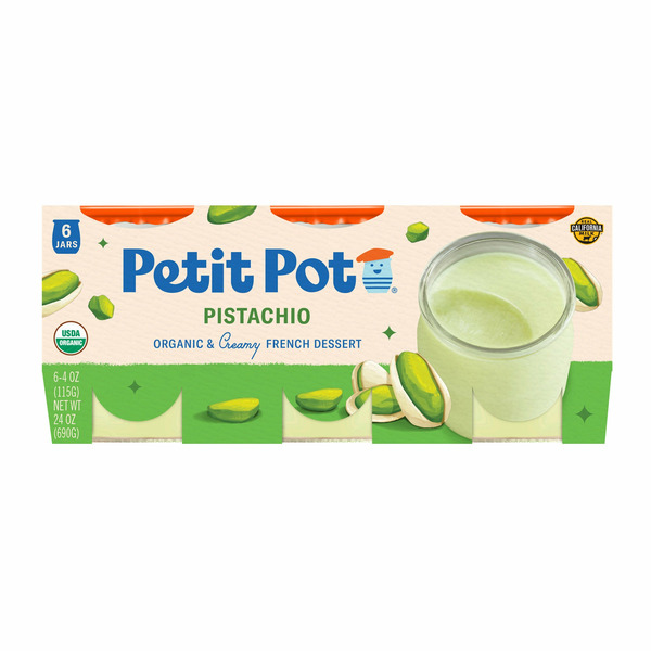 Costco Petit Pot Pistachio Organic & Creamy French Dessert, 4 oz, 6 ...