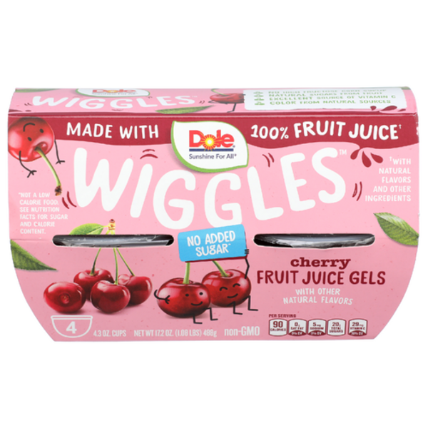 Dole Cherry Wiggles Fruit Juice Gels 4 Pack Same-Day Delivery or Pickup ...