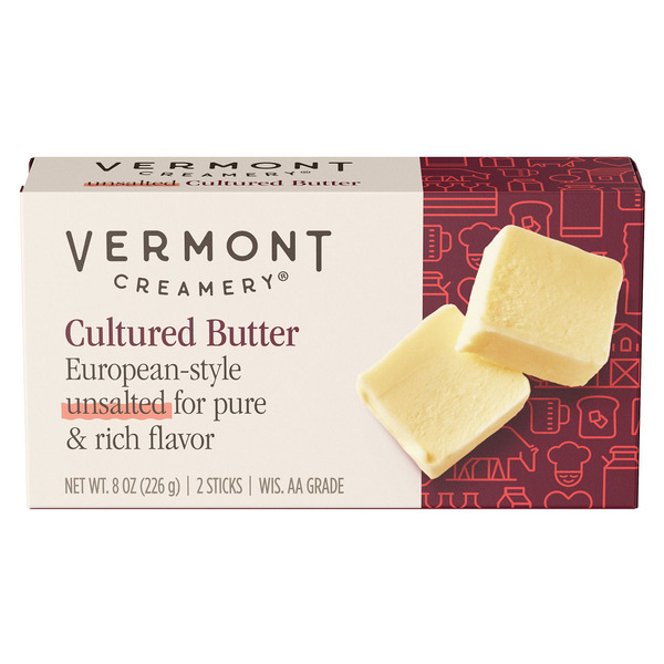 Wegmans Vermont Creamery Cultured Unsalted Butter Sticks Same-Day ...
